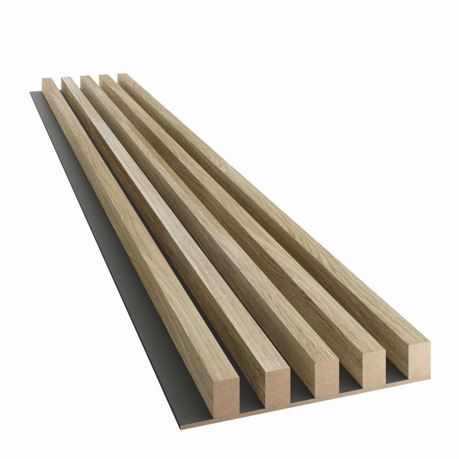 Amerikietiško ąžuolo tašeliai ant juodos MDF plokštės | 300x46x2750 mm ...